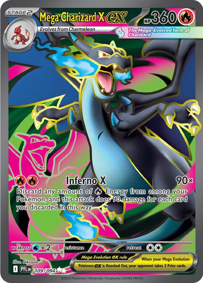 Mega Charizard X ex - 109/094 [PFL - 109/094] - ME02: Phantasmal Flame ...